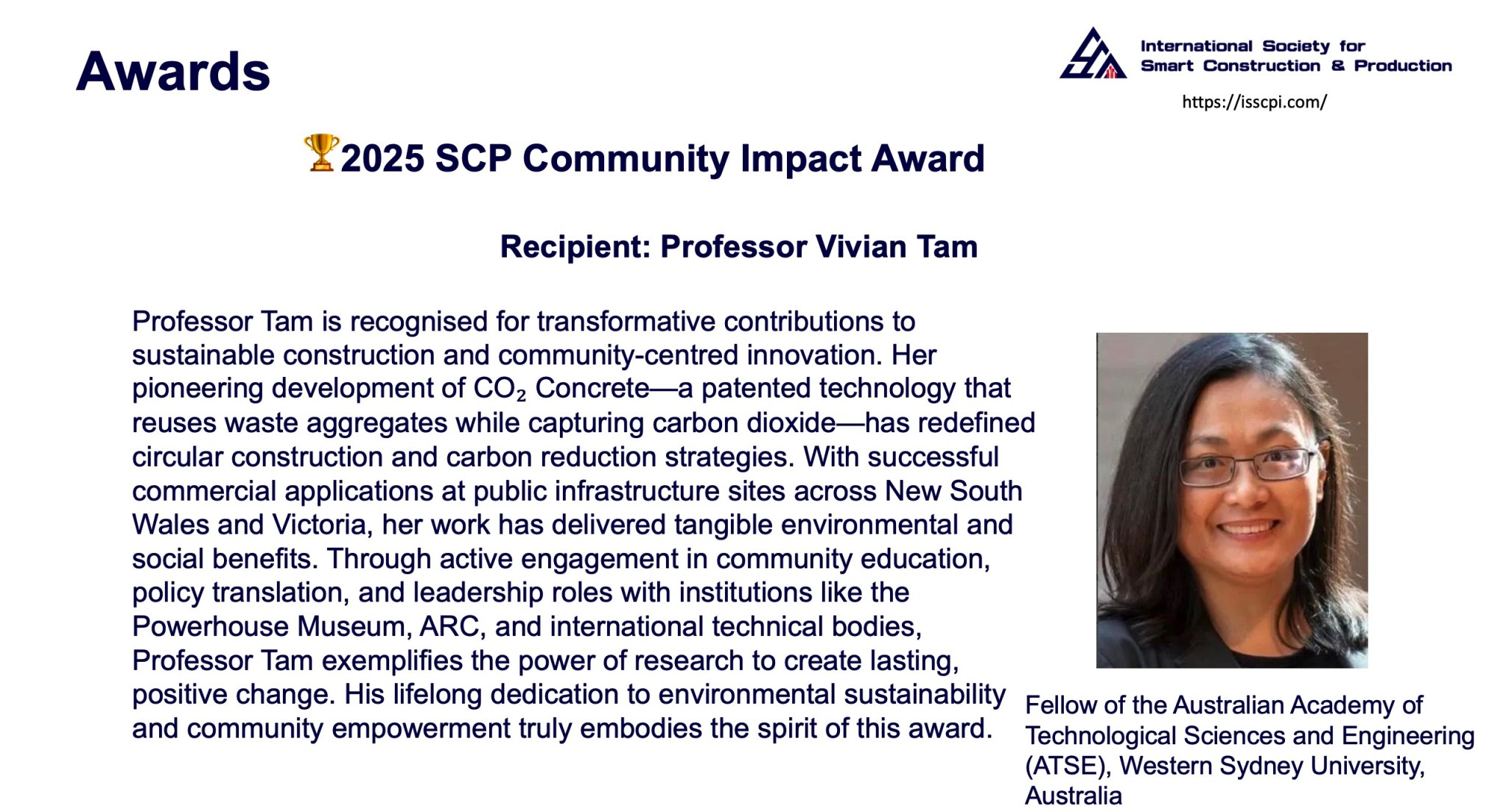2025 SCP Award Ceremony – Smart Construction and Production